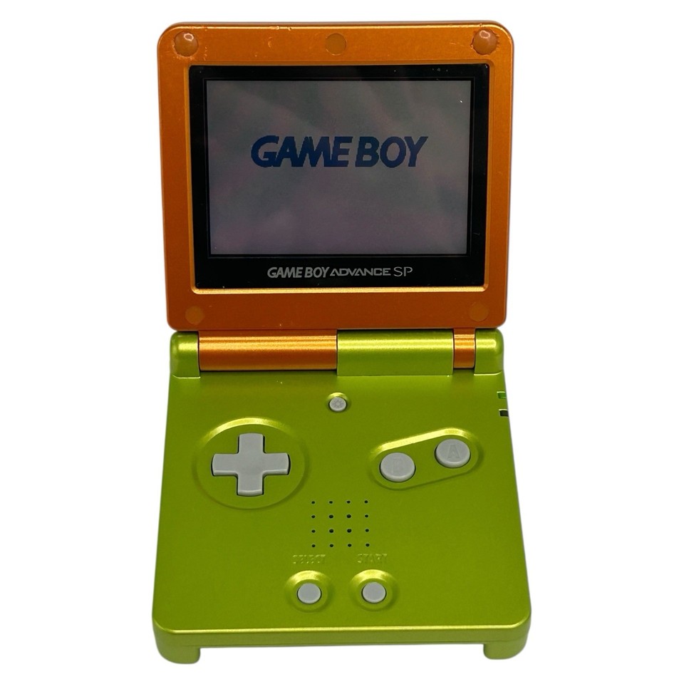 Nintendo Gameboy Advance SP Lime Green & Orange "Shrek" Edition CIB AGS ...