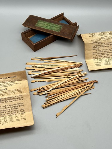 Rare Antique Victorian Wood Game of Spellicans, Original Box 1885 | eBay