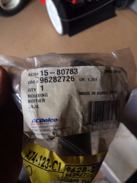 ACDelco 15-81580 GM 96407677 OEM Engine Coolant Thermostat Housing for ...