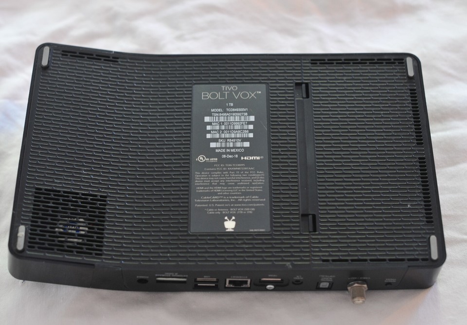 TiVo Bolt 1TB- 4 Tuners cable, w/PS & Remote | eBay