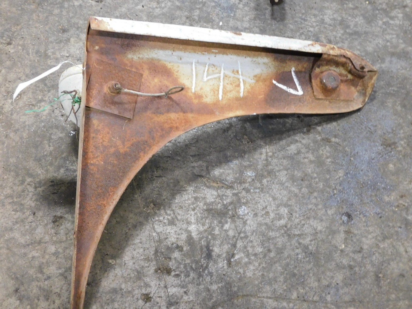 Ford tractor, hood panel left side with light fixture, tag #141barn2 | eBay