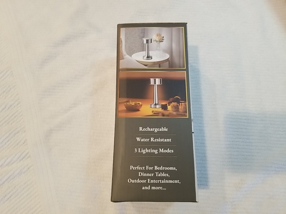 Bell + Howell Chelsea Deluxe Rechargeable Touch Lamp USB-C CABLE ...