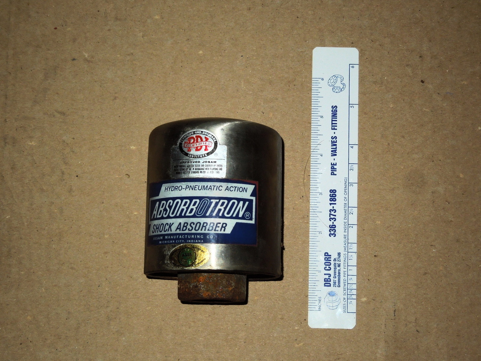 Lot of Nine (9) 3/4" JOSAM #1485-1 'ABSORBOTRON' WATER HAMMER ARRESTER ...