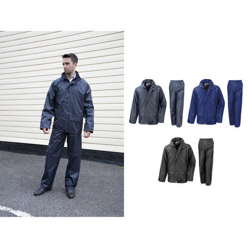 Result Core Unisex Waterproof Rain Suit R225X - StormDri Jacket ...