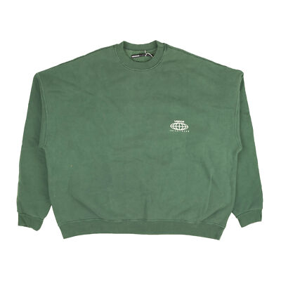 NWT VISITOR ON EARTH Green Logo Crewneck Sweatshirt Size S $473 | eBay