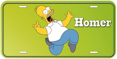 Homer Run Aluminum Car License Plate 6x12 | eBay