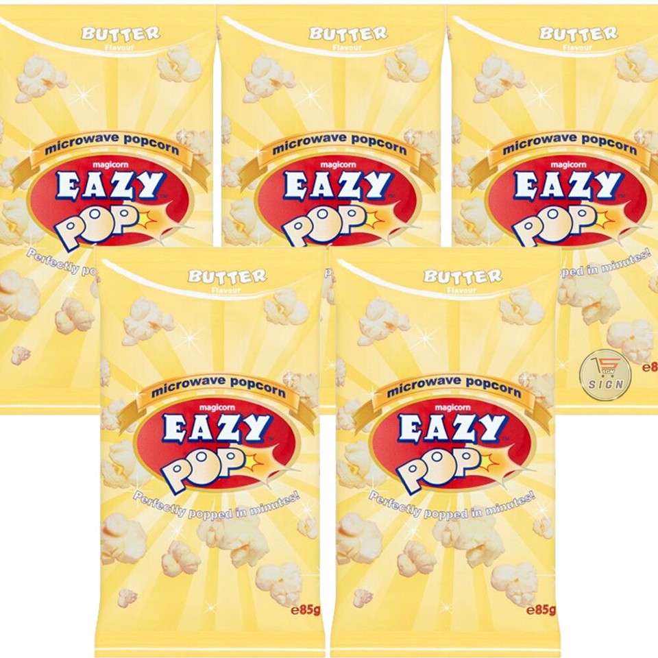 Eazy Pop Magicorn Microwave Sweet, Butter, Salted Flavour Popcorn 85g ...