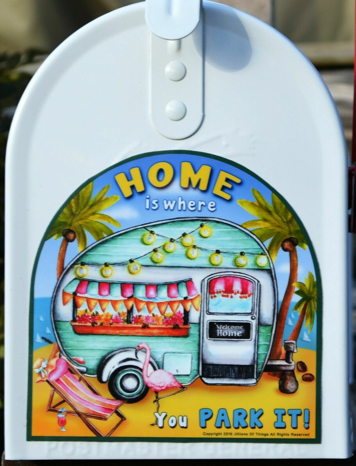 Mailbox Magnet Partial Cover Camper Mail Box Magnets Beachy North Woods ...