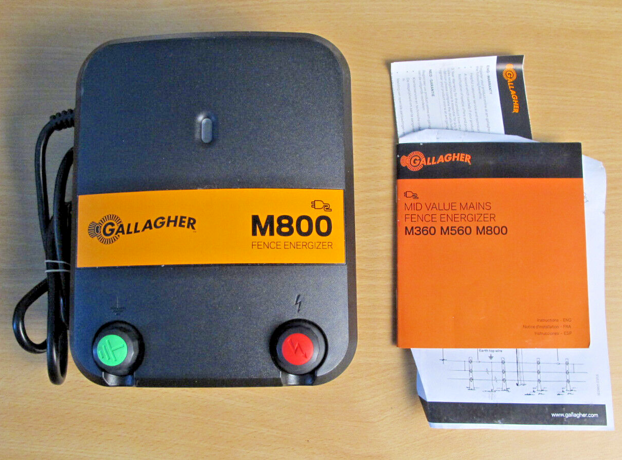 Gallagher G323524 M800 Electric Fence Energizer Black OPEN BOX ...