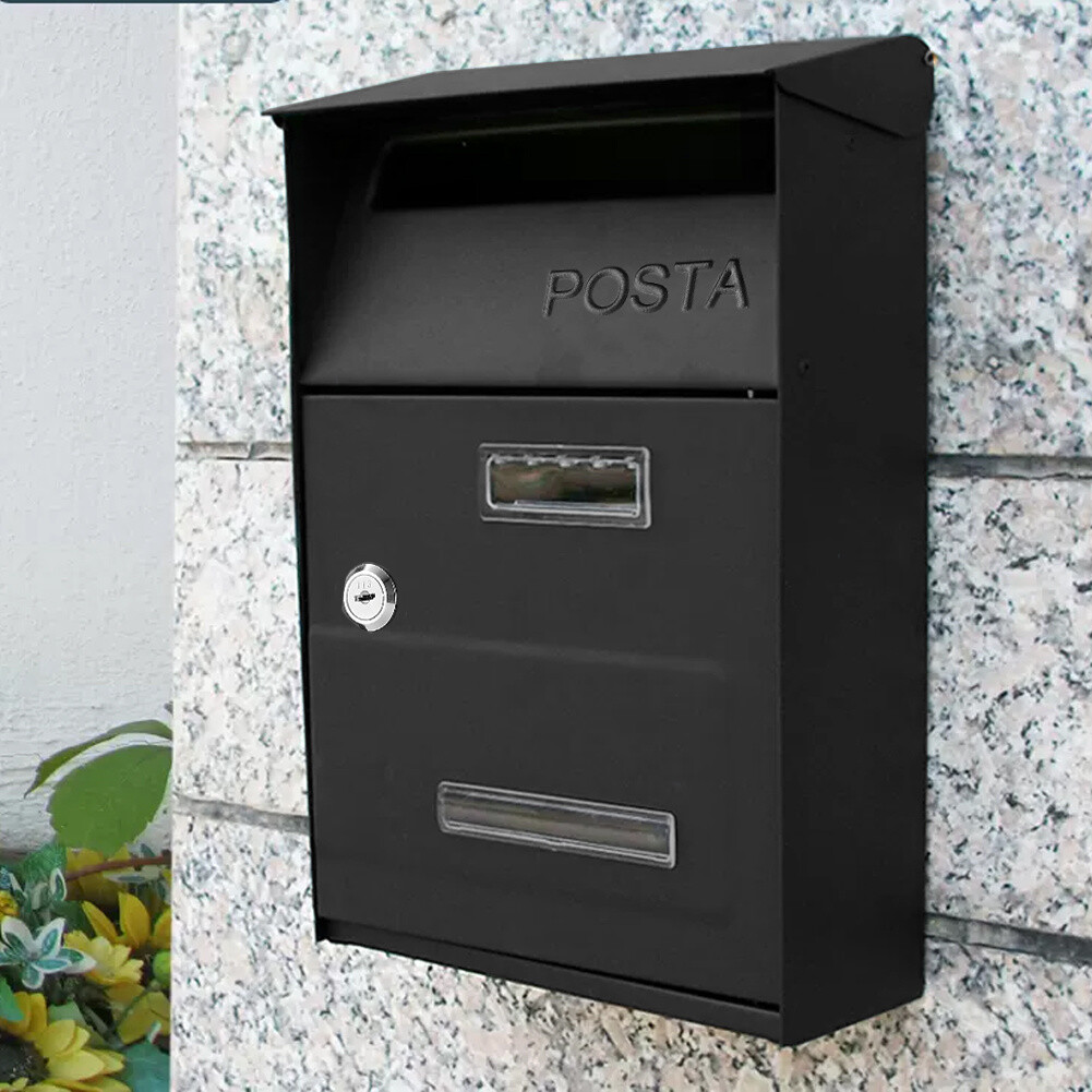 Galvanized Steel Lockable Parcel Delivery Secure Dropbox Outdoor Letter ...