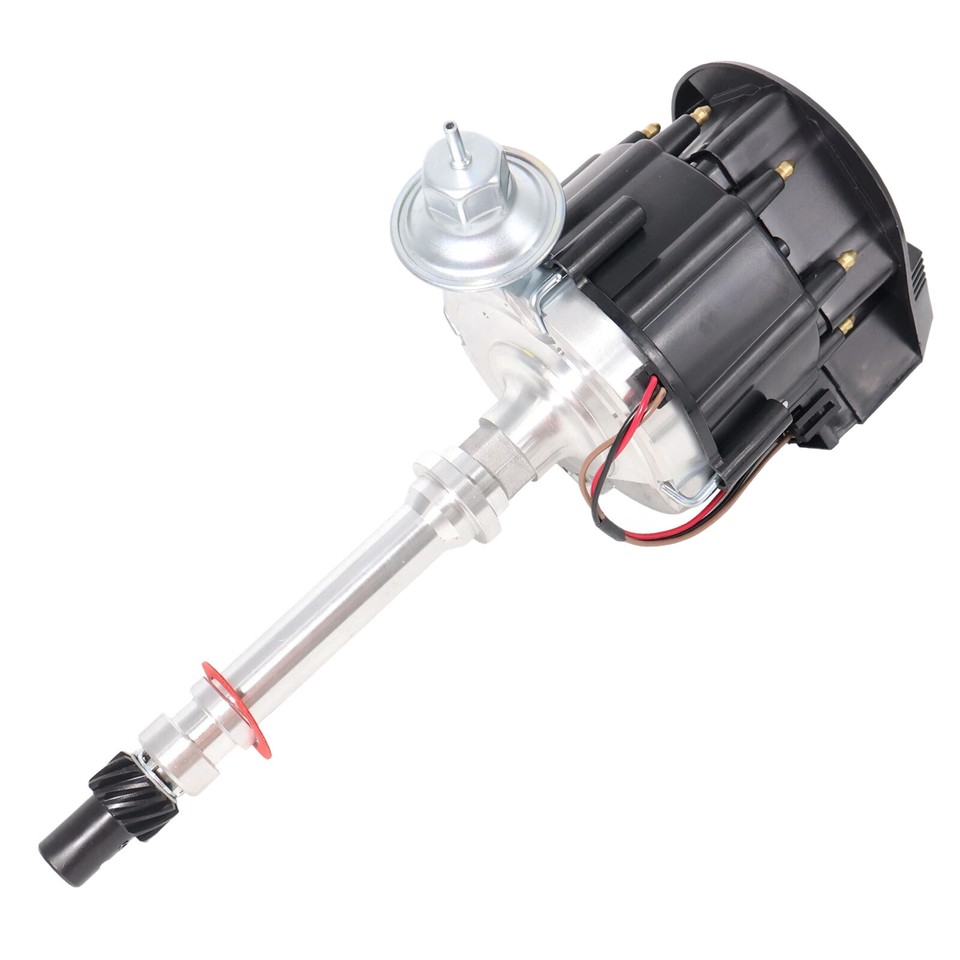 SBC BBC Chevy HEI Distributor Black Cap 65K Volt Coil - 283 305 350 396 ...