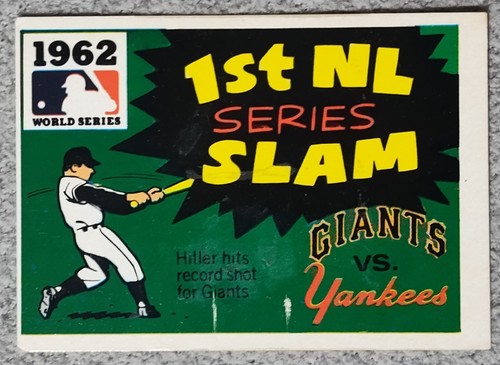 FLEER 1962 WORLD SERIES, YANKEES VS GIANTS Official Insignia 1968 ...