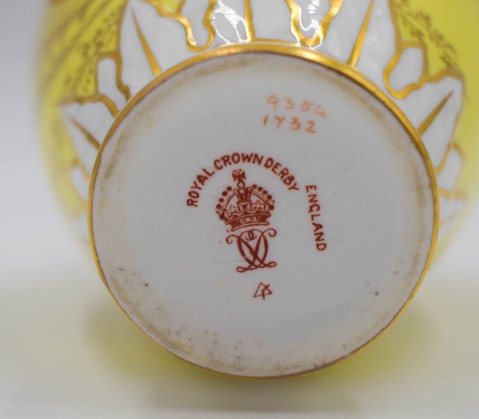 Royal Crown Derby Artist Signed Dean Hand Painted Vase, Circa 1925 | eBay