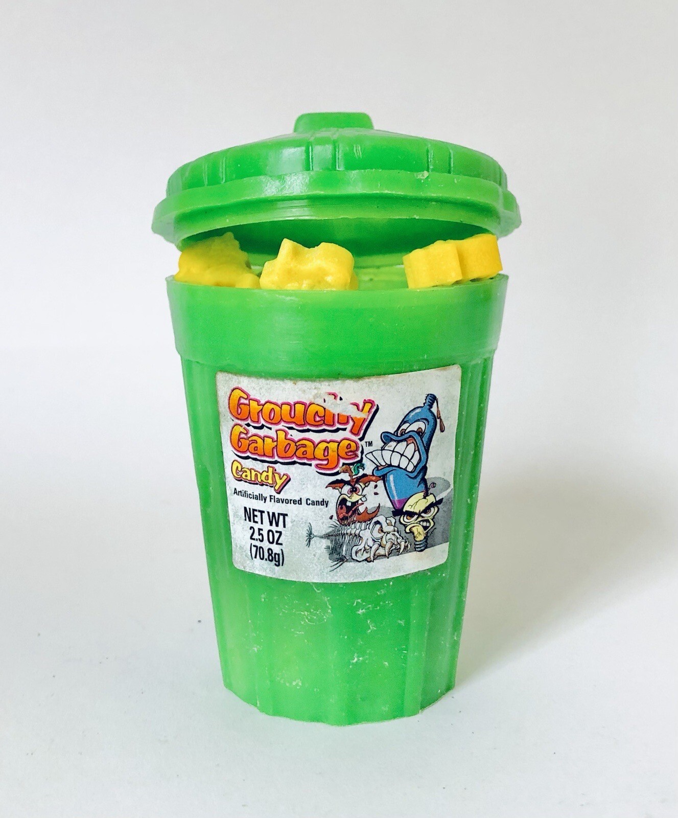 Vintage 1999 The Foreign Candy Company GROUCHY GARBAGE CANDY Container ...