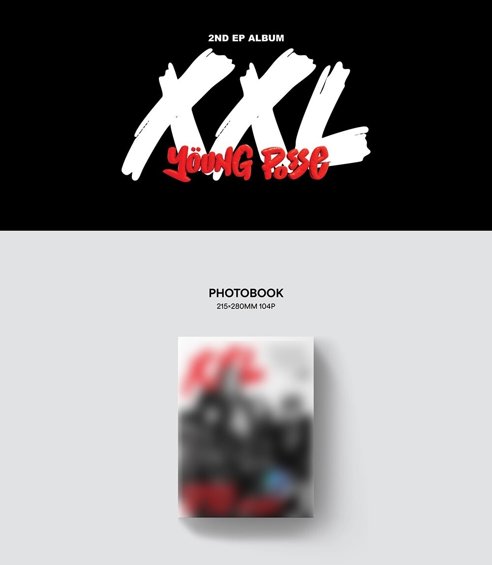 YOUNG POSSE - 2ND EP [XXL] Photo book Cards K-pop CD Poster Sticker ...