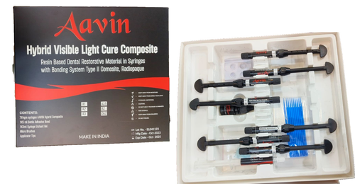 Aavin Resin Based Hybrid Visible Light Cure VLC Dental Composite Kit ...