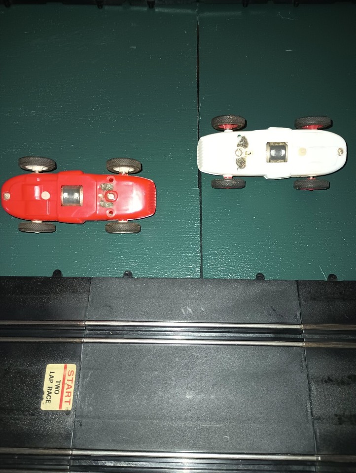 Eldon 1:32 Scale Slot Car Set. Early 60's "Handicap" Set With 2 Working ...