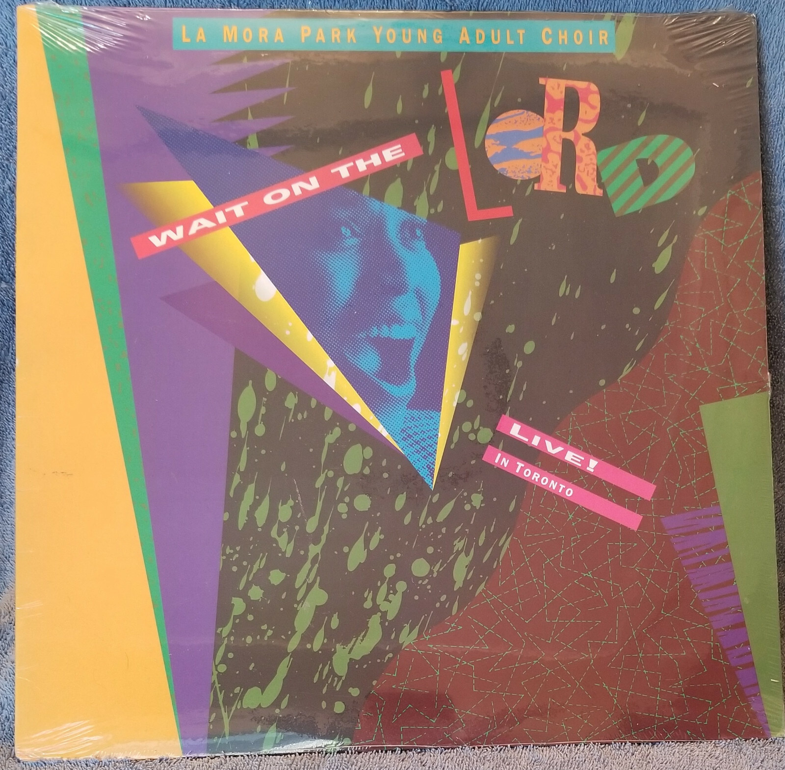 LA MORA PARK CHOIR Wait Upon Lord 1990 LP Live GOSPEL Bellmark Records ...