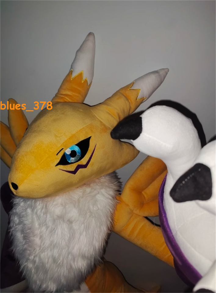 New 80cm Digimon Renamon Plush Doll Stuffed Dress Up Toy Pillow Digital ...