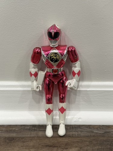 Mighty Morphin Power Rangers Metallic Pink Ranger Action Figure Bandai ...