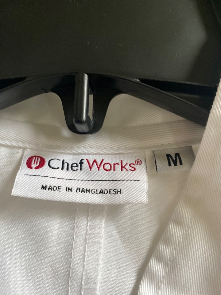 CHEF WORKS WHITE DOUBLE BREASTED UNISEX JACKET SIZE MEDIUM | eBay