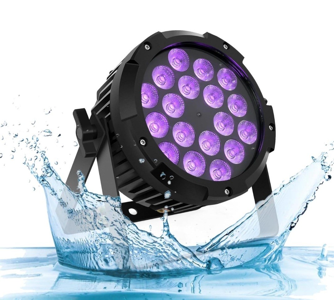 LED Stage Lights DMX Wash Par Light 18x18W RGBWA UV Colors Uplights ...