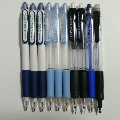 TOMBOW PILOT ZEBRA 0.5 mechanical pencil set of 10 | eBay