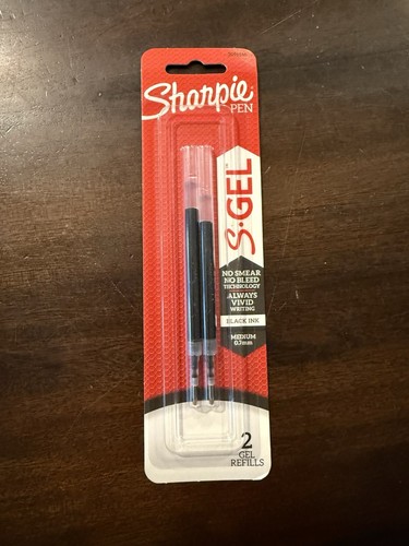 Sharpie S-Gel Gel-Ink Pen Refill Medium Point Black Ink 2/Pack (2096168 ...