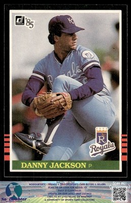 1985 Donruss #374 Danny Jackson Kansas City Royals 85.DB | eBay