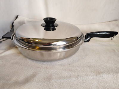 MULTICORE FAMILIE 5 PLY STAINLESS 13" SKILLET ROASTER 1 DOME & 1 FLAT ...