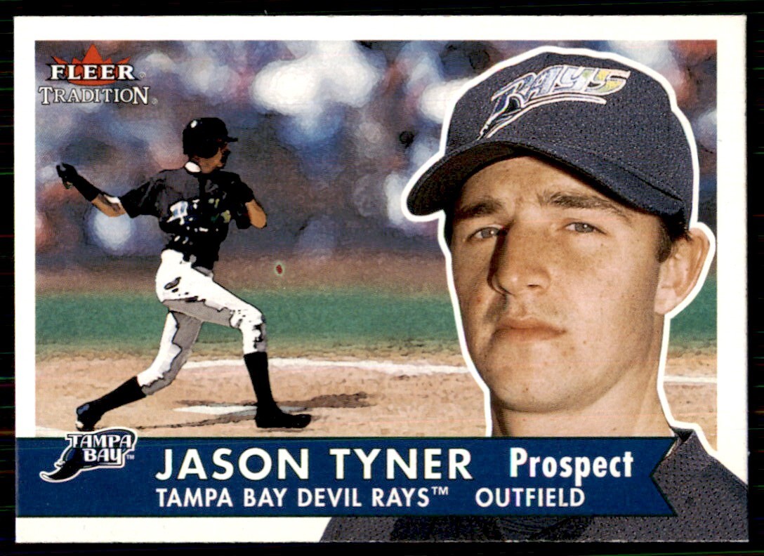 2001 Fleer Tradition Jason Tyner Tampa Bay Devil Rays #359 MLB Baseball ...