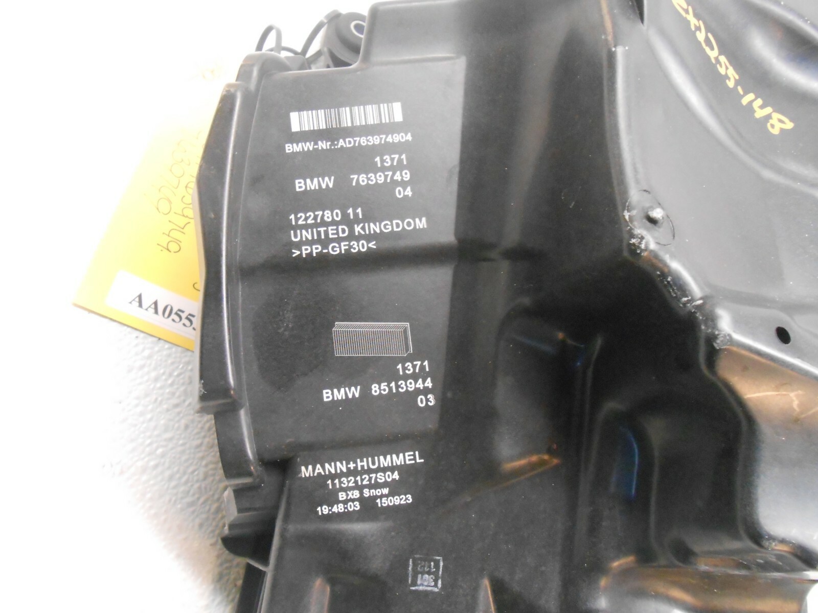 2016-19 BMW F48 Air Cleaner Filter Box Housing OEM 13717639749 AA0553 ...