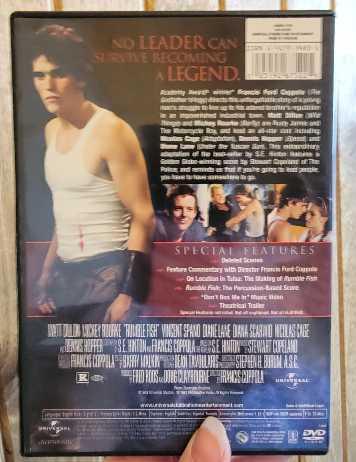 Rumble Fish (DVD, 2005, Special Edition) 25192675225 | eBay