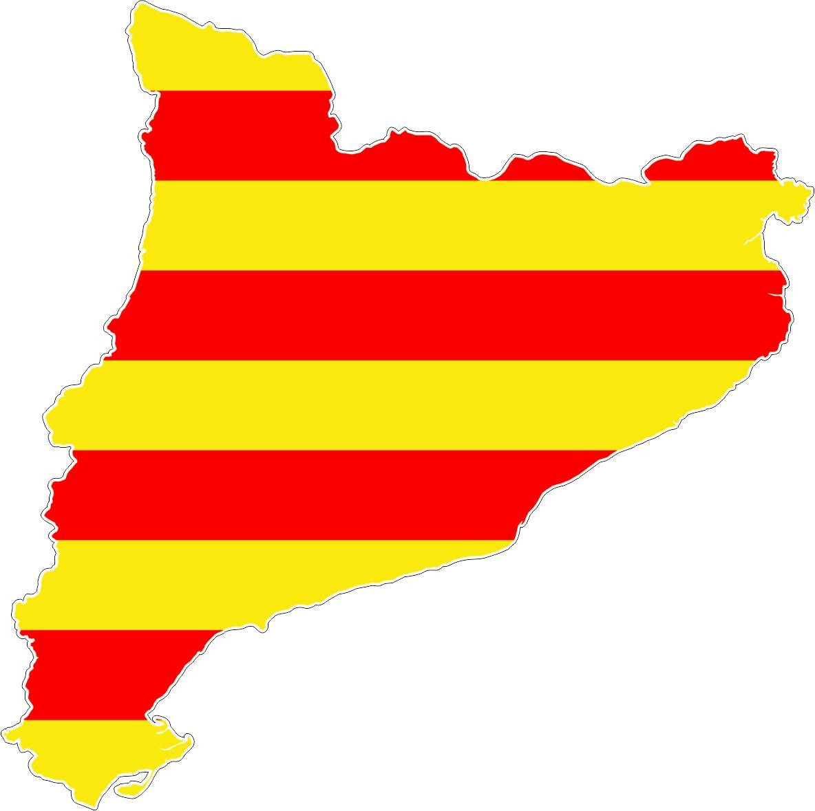 Vinyl Car Sticker Adhesive Catalan Flag Catalunya | eBay