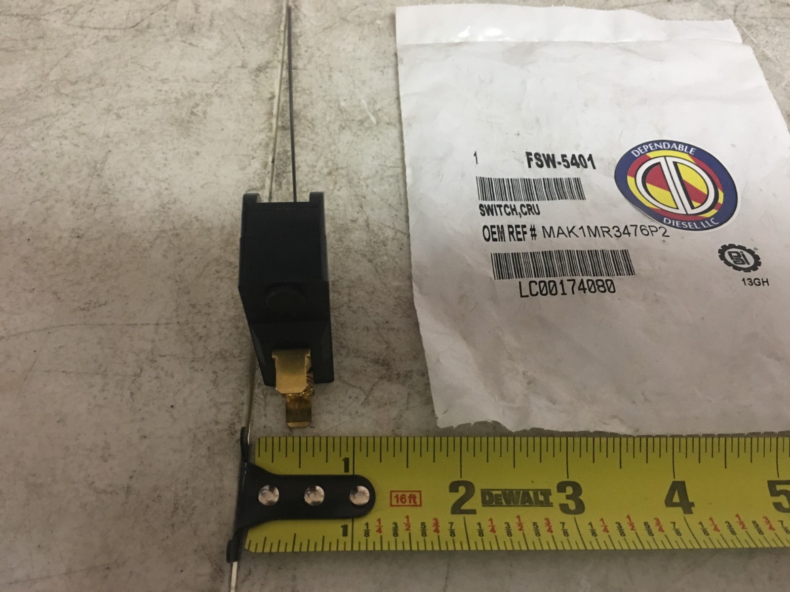 Cruise Control Kill Switch for Mack. PAI Brand # FSW-5401 Ref. # Mack ...