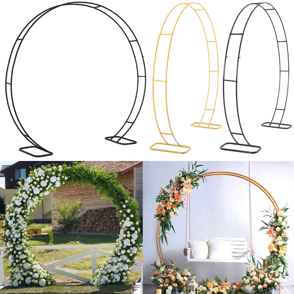 Metal Wedding Arch Frame Backdrop Free Standing Events Venue Sturdy ...