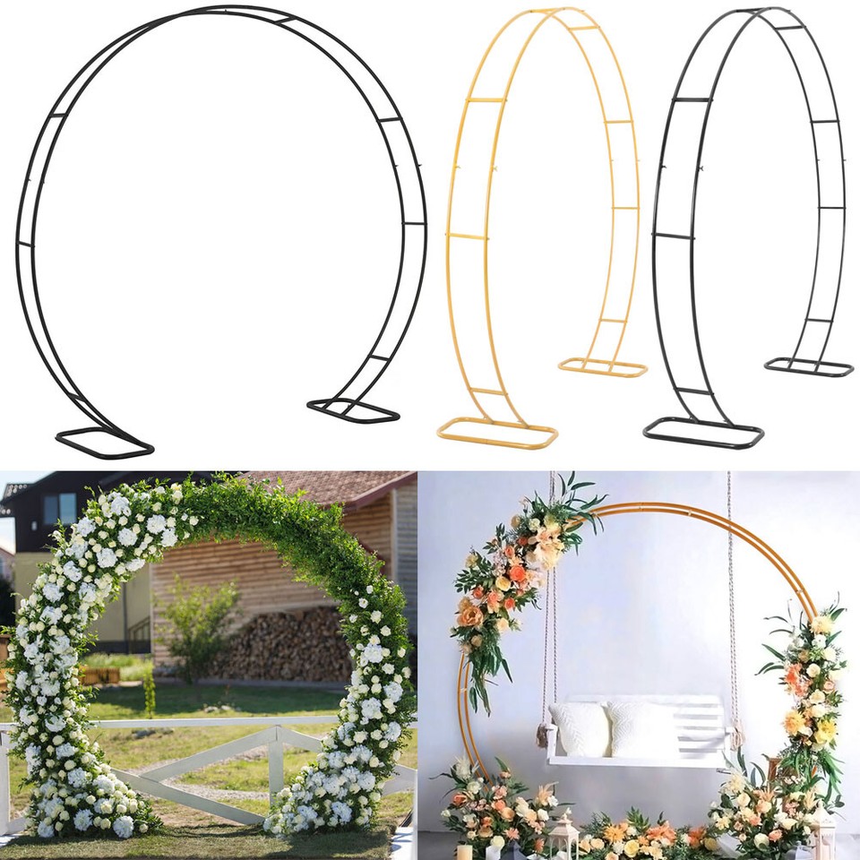 Metal Wedding Arch Frame Backdrop Free Standing Events Venue Sturdy ...
