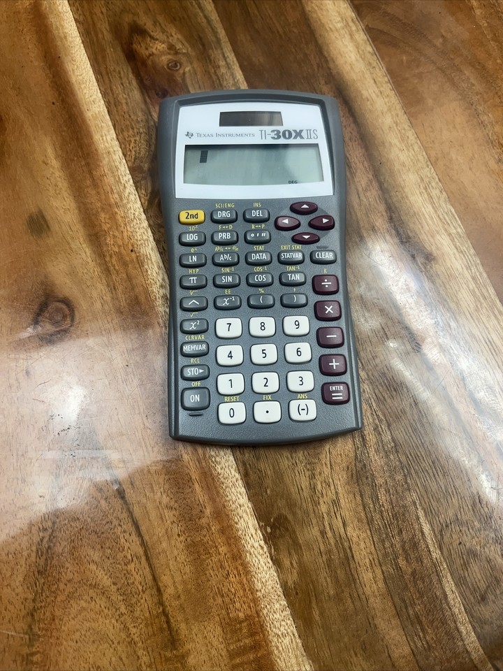Texas Instruments Ti-30x IIS Scientific Calculator LCD Ti30xiis 2lines ...