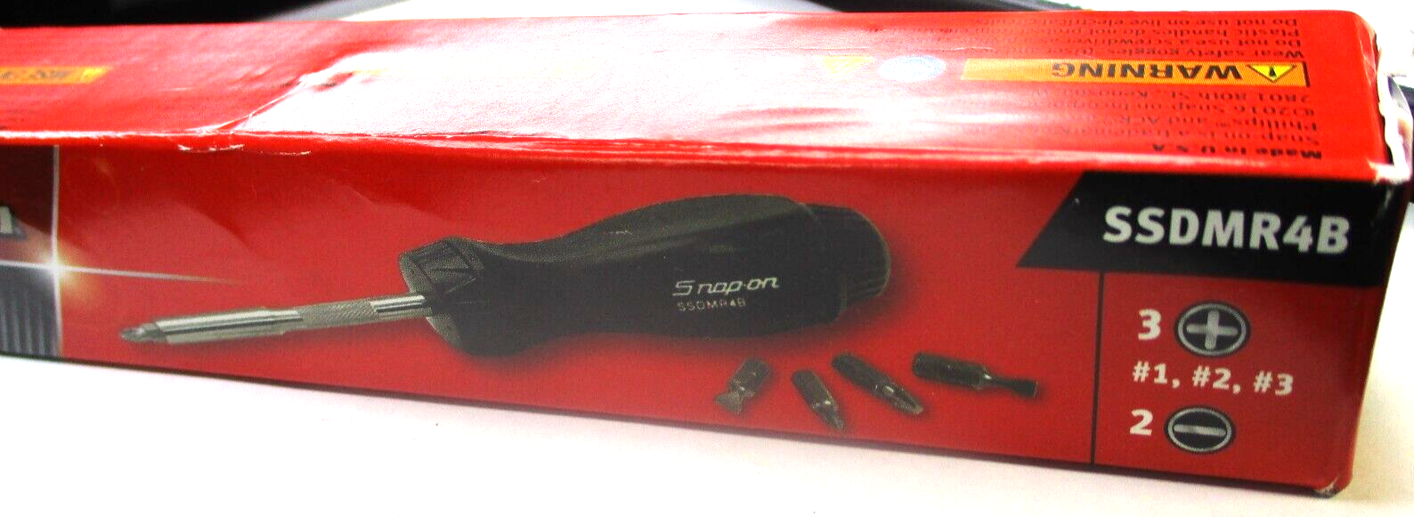 Snap-On SSDMR4B Ratcheting Screwdriver with 5 Bits for sale online | eBay