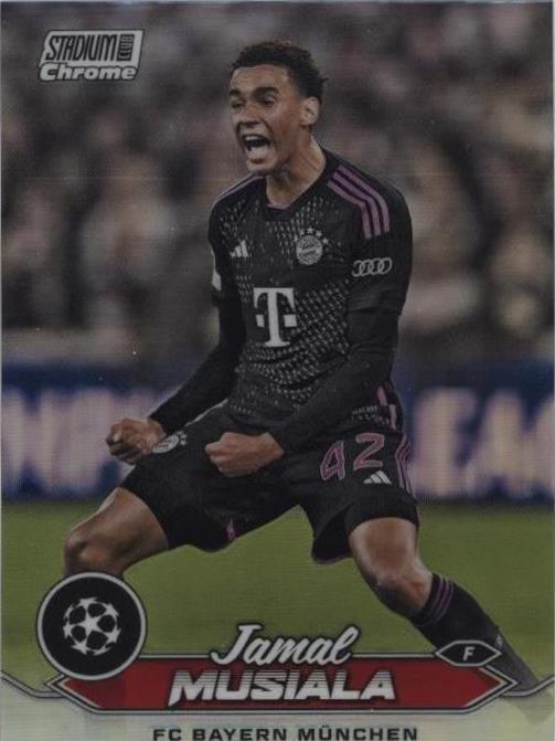 2023-24 Topps Stadium Club Chrome Ucl - Jamal Musiala #42 Refractor for ...