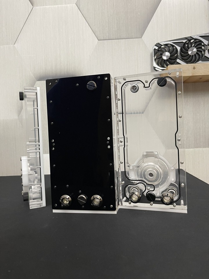 FTR 240mm D5 Acrylic PC reservoir water cooling with 7 G1/4 ports multi ...