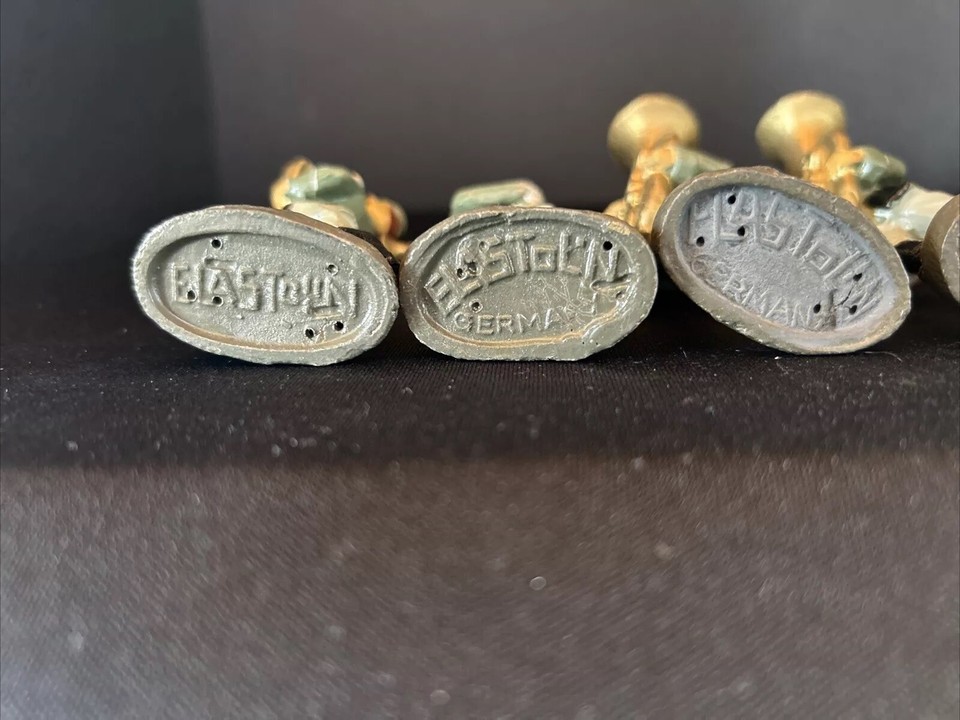 Elastolin Toy Soldiers WWII German Band (12) Figures | eBay