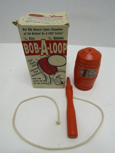 NIB OLD ORIGINAL1950s ROMPER ROOM BOB-A-LOOP TOY ROMCO HAND SKILL TRICK ...
