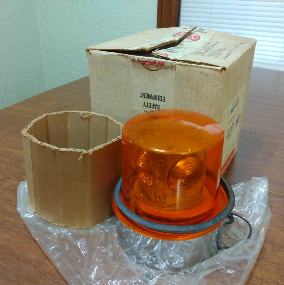Vtg KD Lamp 4 Sided Light Revolving Emergency Car Beacon Model #886 ...