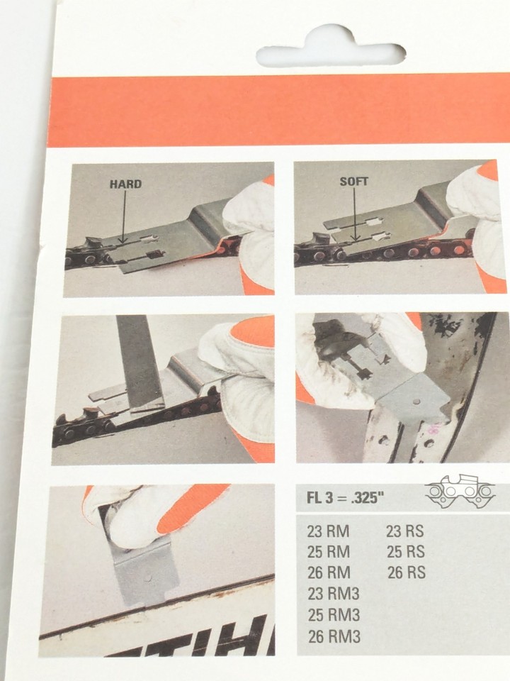 Geniune STIHL 0000 893 4008 Progressive Depth Gauge Tool for .325 Chain ...