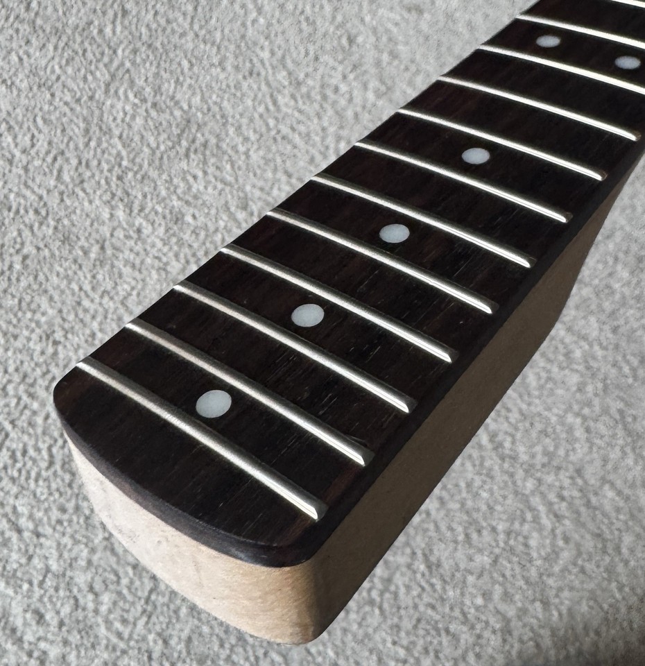 2008 Fender Starcaster Stratocaster Rosewood Neck with Black Metallic ...