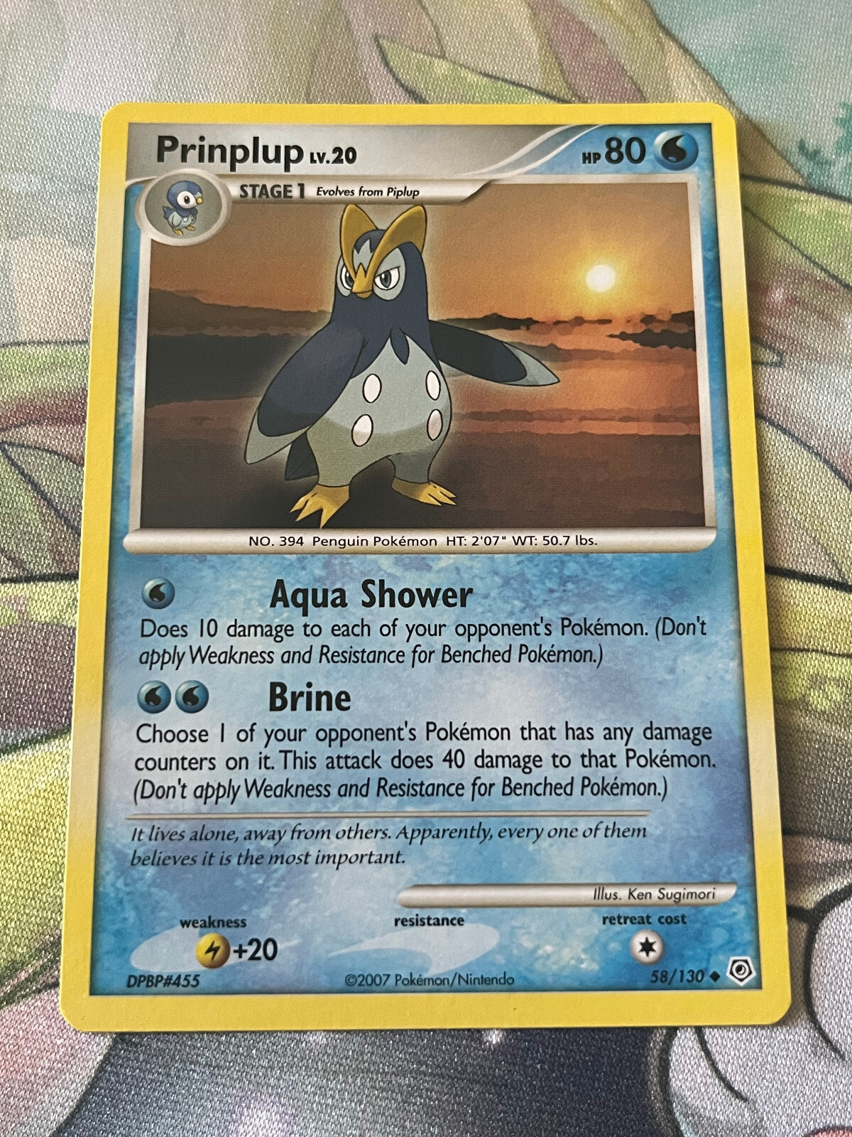 Pokemon Card TCG - Diamond & Pearl Base Set - Prinplup - 58/130 ...