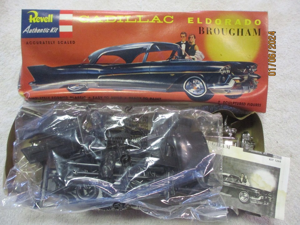REVELL CADILLAC ELDORADO BROUGHAM 1:25 MODEL KIT 1244 OPEN BOX 1957 ...