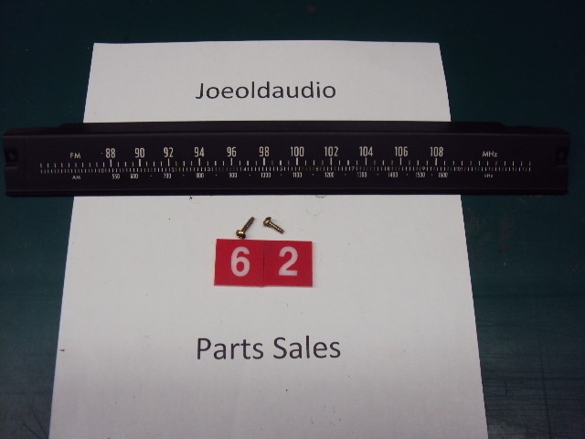 JVC JR-S401 Original AM/FM Dial Scale. VG Condition Parting Out Entire ...