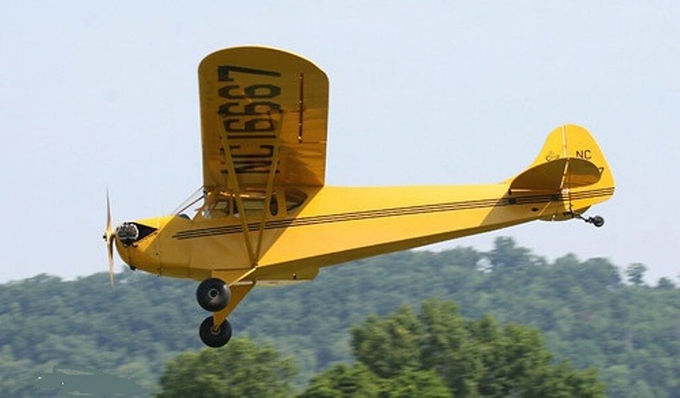 Piper J-2 Cub American Light Airplane Desktop Wood Model Regular Free ...